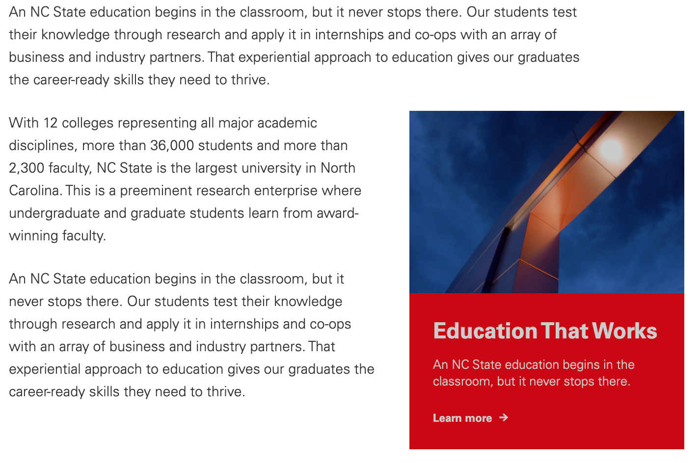 Floated Spotlight Block | Web Platforms and Documentation